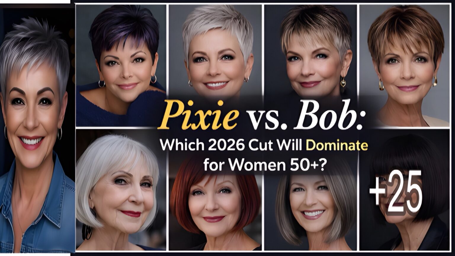 Pixie vs. Bob: Which 2026 Cut Will Dominate for Women 50+? Pixie vs ...
